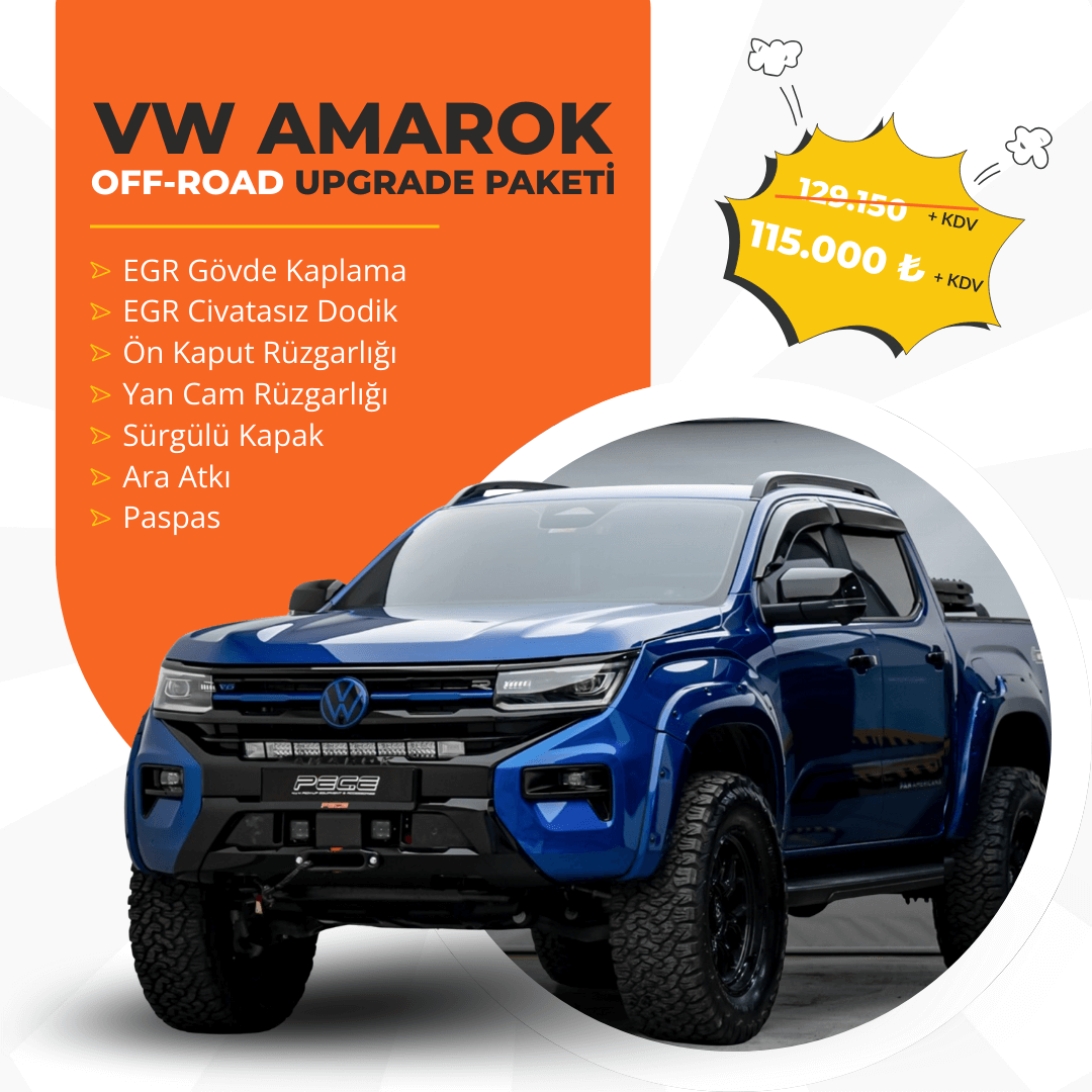 VW Amarok Off-Road Upgrade Paketi | EGR Dodik + Gövde Kaplama + Sürgülü ...